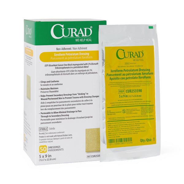 CUR253590 - Xeroform Petroleum Dressing 5X9 – Adaptive Medical ...